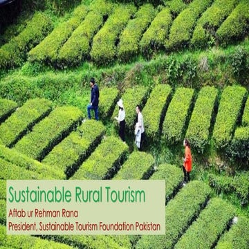 Rural Sustainable Tourism: Helping Villages Grow the Green Way | PDF
