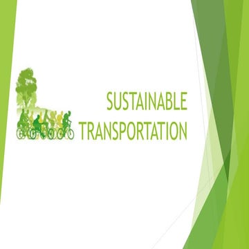 Sustainable Transportation | PPTX