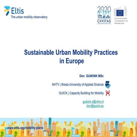Sustainable Urban Mobility in Europe | PDF