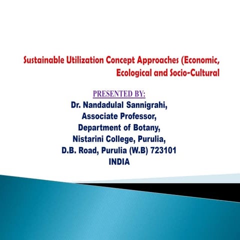 Introduction to sustainability | PPTX