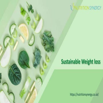 Sustainable weight loss | PPTX