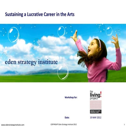 Sustaining a Lucrative Career in the Arts | PPT