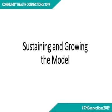 Sustaining and Growing the Community Health Centre Model | PPTX