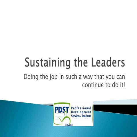 Sustaining the leader | PPTX