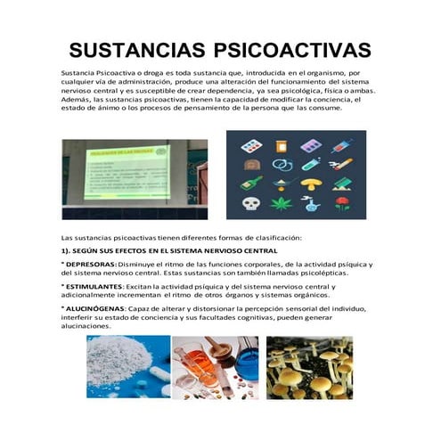 Sustancias psicoactivas | DOCX | Substance Abuse | Diseases and Conditions