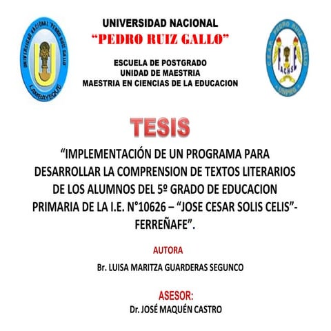 Presentación en power Point para defensa de tesis de Ing. Computación ...