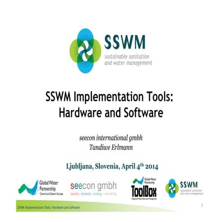 SustSan workshop: Implementation Tools: hardware and software by Tandiwe Erlmann | PDF