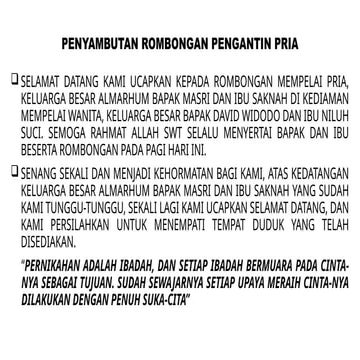 Teks pertunangan | DOC