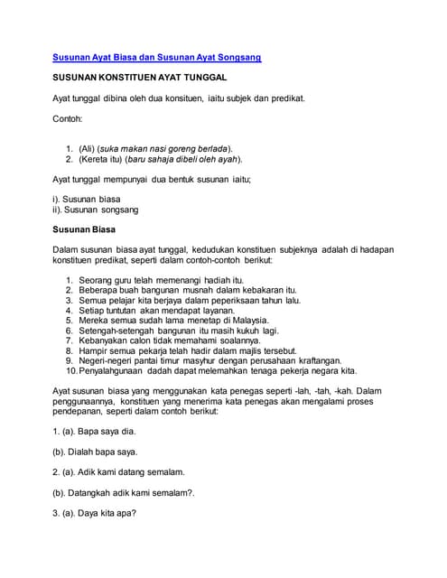 Nota Pola ayat | DOC