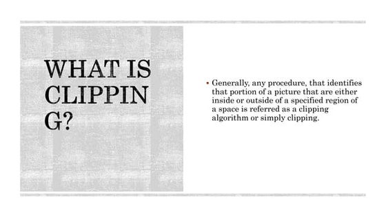 Polygon filling algorithm | PPT