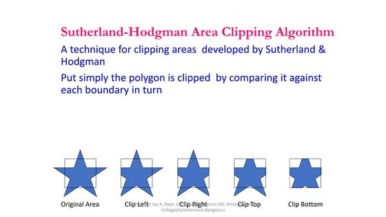 sutherland- Hodgeman Polygon clipping | PPT