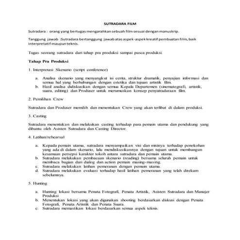 Sutradara film | PDF