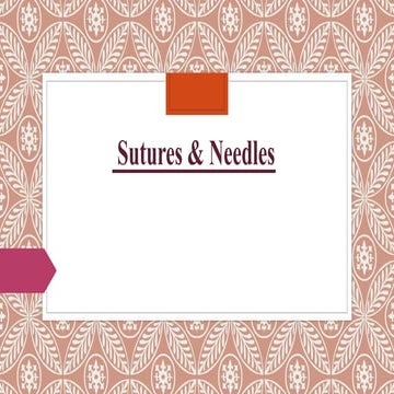 Suturing 101 - Basic Surgical Skills for Medical Students and Junior ...
