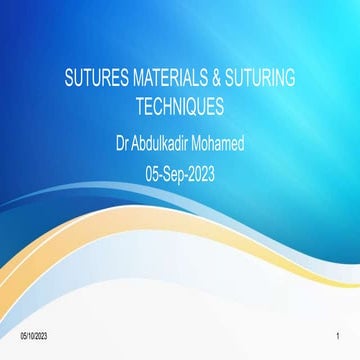 SUTURES MATERIALS & SUTURING TECHNIQUES.pptx
