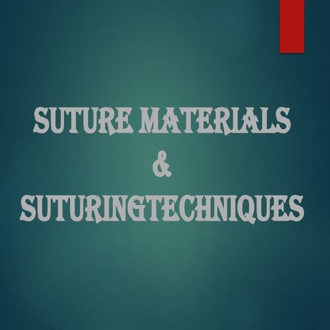 Medical surgical and pathophysiology and wound suturing | PPTX