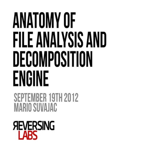 Anatomy of File Analysis and Decomposition Engine | PDF