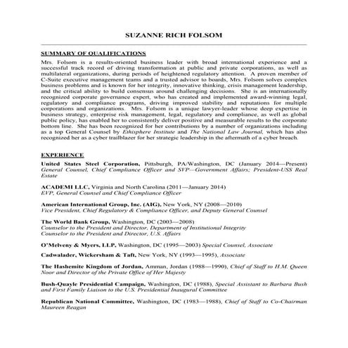 Suzanne Rich Folsom Resume | PDF