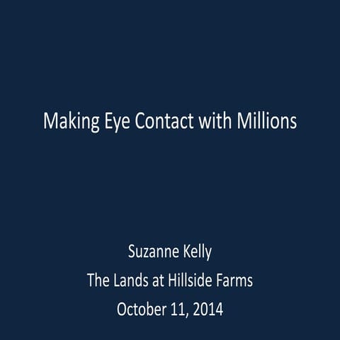 NEPA BlogCon 2014: Session 7 - Suzanne Kelly, The Lands at Hillside ...