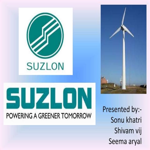 Suzlon and its operations | PPTX