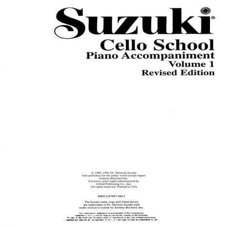Suzuki cello school_vol_1 | PDF