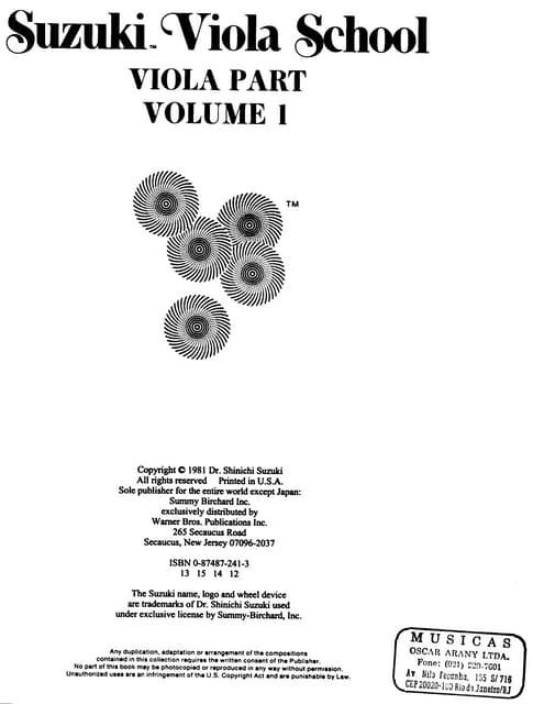 Suzuki piano-school-volume-1 | PDF