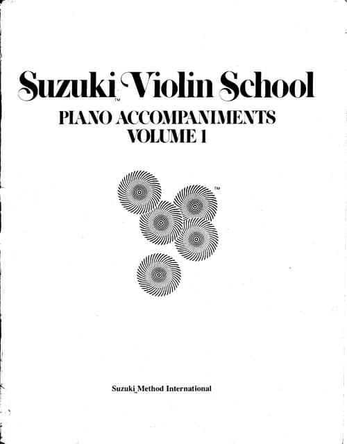 Suzuki piano-school-volume-1 | PDF