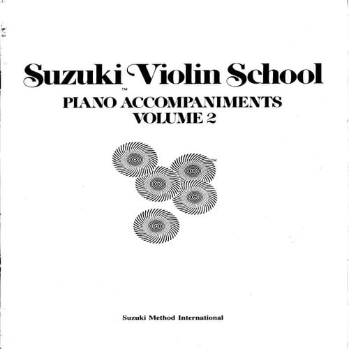 Suzuki violin method vol 02 - piano accompaniments | PDF