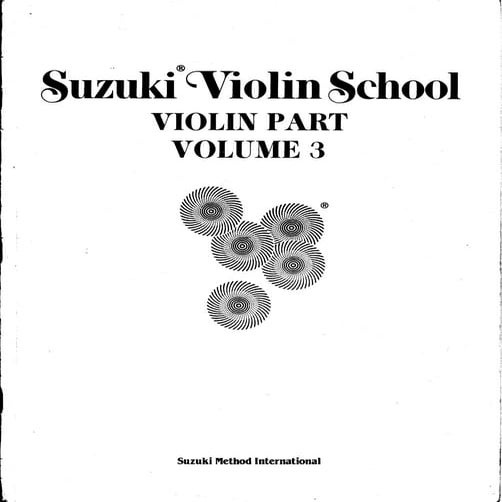 Suzuki violin method vol 03 | PDF