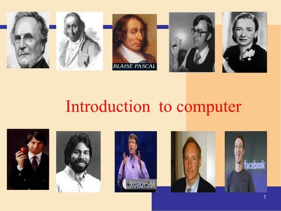 Introduction to computer Powerpoint Presentation | PPTX | Computing ...