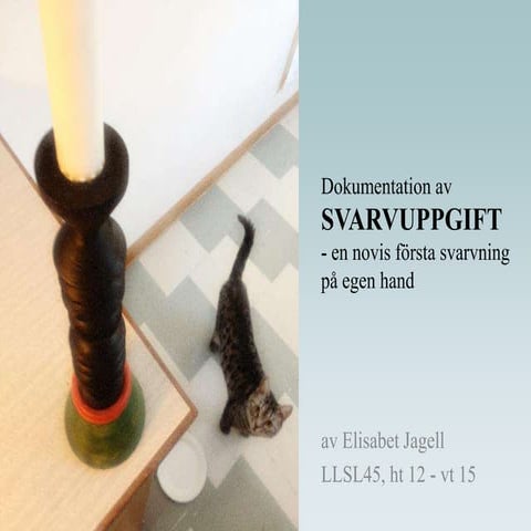Svarva en ljusstake | PPTX