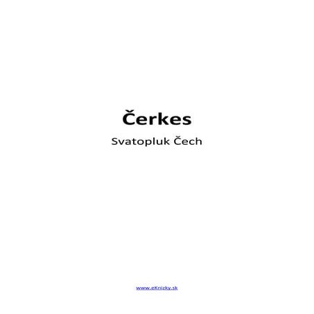 Svatopluk cech cerkes | PDF