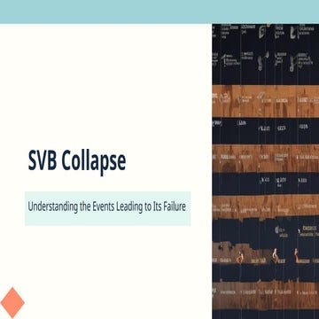 Silicon Valley Bank (SVB) Collapse: Causes and Impact | PPTX