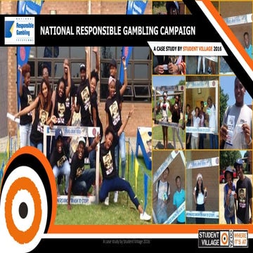 National Responsible Gambling Programme Campaign by Student Village | PDF