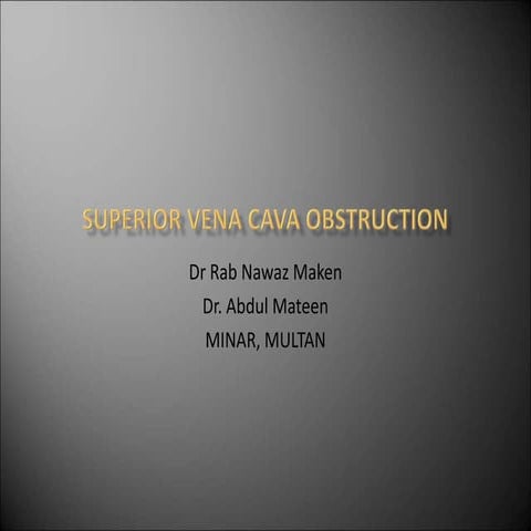 svco Acute SVCO presents a serious diagnostic and therapeutic dilemma ...