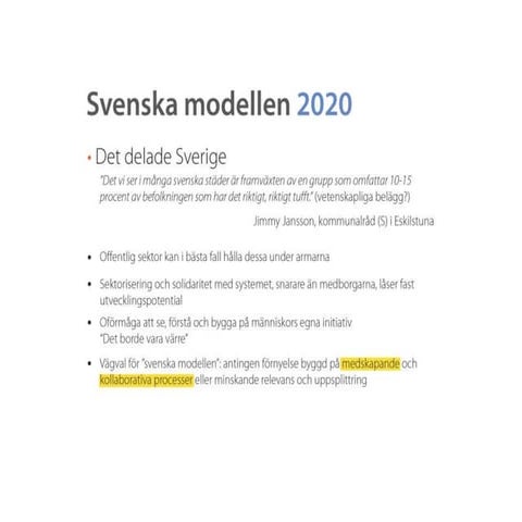 Svenska modellen 2020 ver3 | PPTX