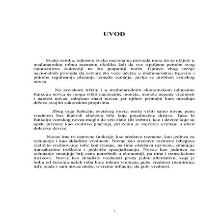 Pojam, funkcije i trziste novca | DOC