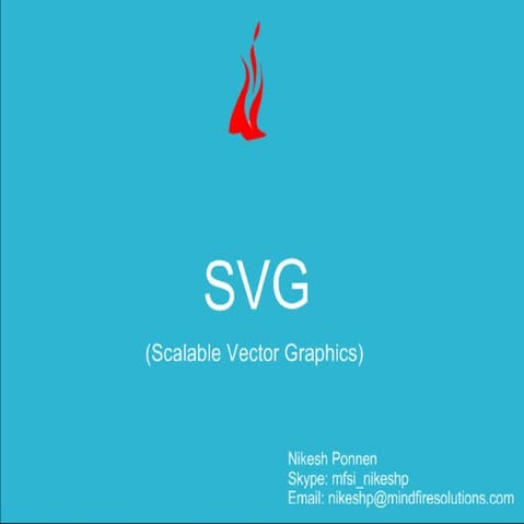 SVG [Scalable Vector Graphics] | PDF | Web Design and HTML | Internet