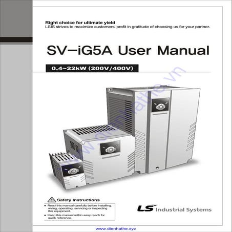 Sv ig5a manual | PDF