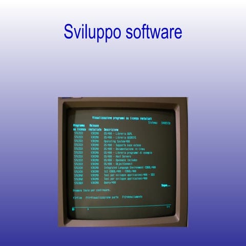 Sviluppo Software | PPT