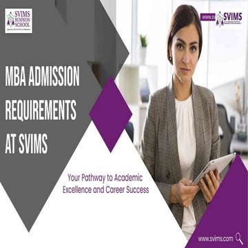 MBA Admission Requirements – A Complete Guide | PDF