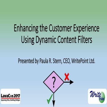 Stern - Enhancing the Customer Experience Using Dynamic Content Filters ...