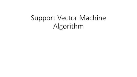 Support Vector Machine Ppt Presentation Ppt