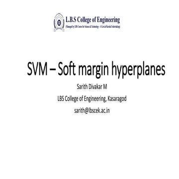 Svm soft margin hyperplanes | PDF