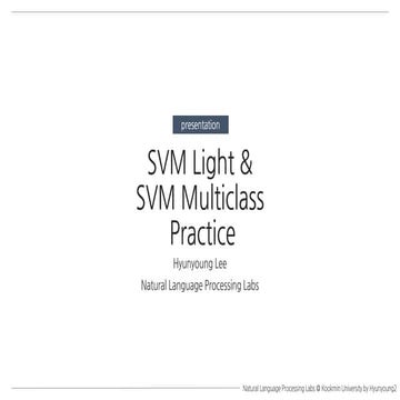 SVM light and SVM Multiclass Practice | PDF | Technology & Computing