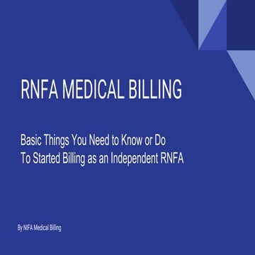 Rnfa medical billing | PPTX