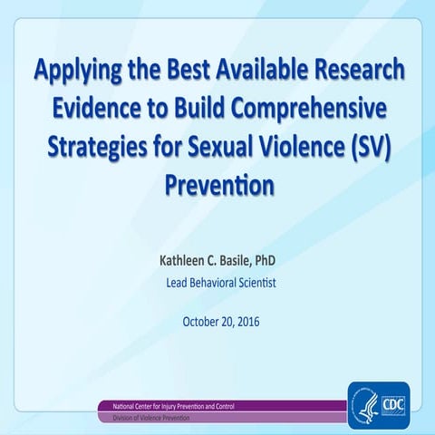 Applying the Best Available Research Evidence to Build Comprehensive ...