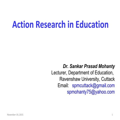 Action Research in Education | PPT