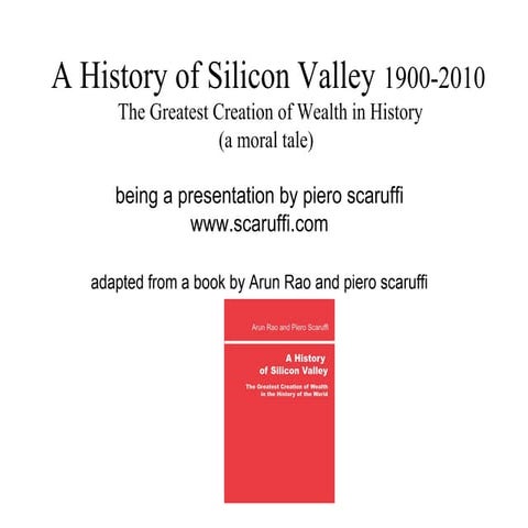 A History of Silicon Valley/ San Jose State Univ | PPT