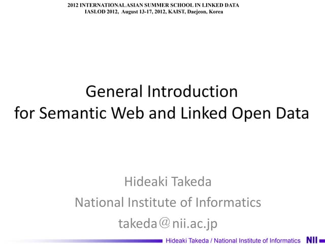 General Introduction For Semantic Web And Linked Open Data Ppt 3201