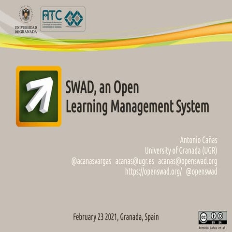 SWAD, an Open Learning Management System | PPT